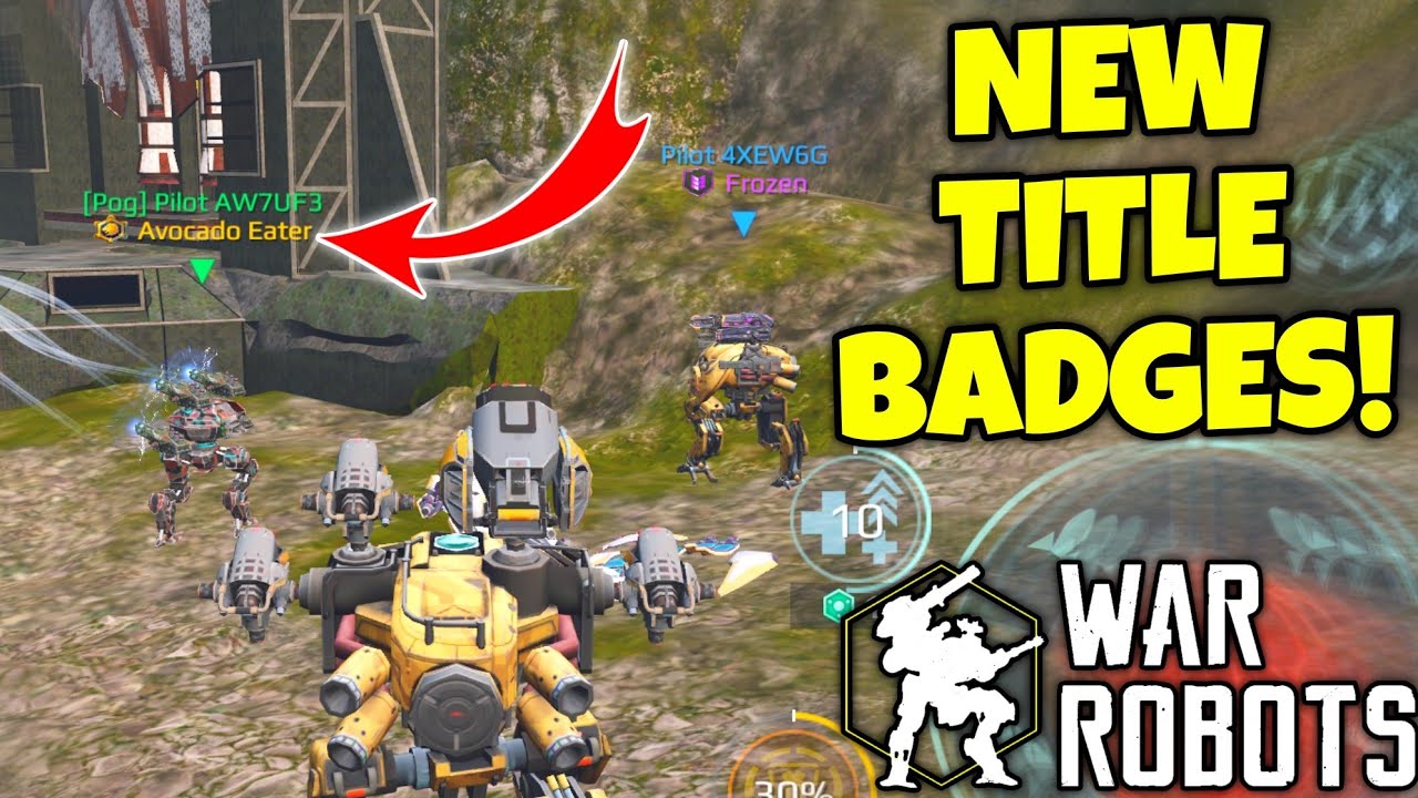 TITLE BADGES? New Title Badges Feature! War Robots Breaking News! - YouTube