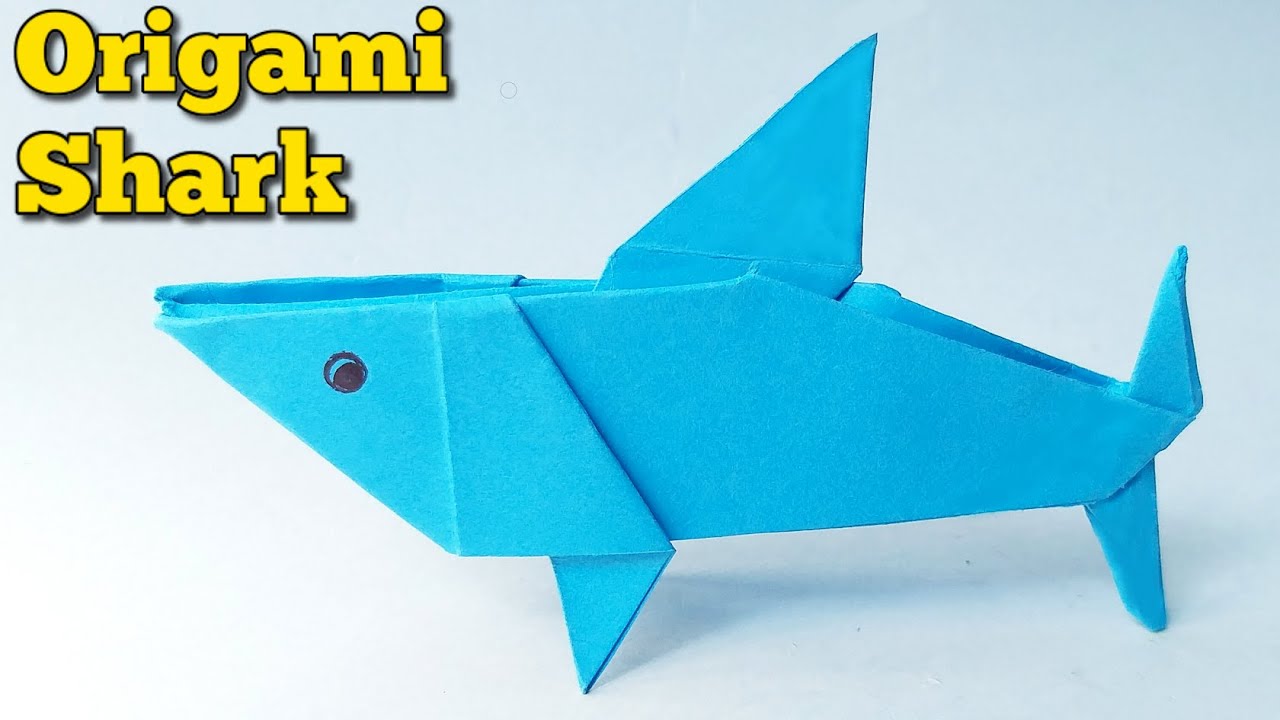 Origami Paper Shark | How To Make Paper Shark | DIY Easy Paper Shark ...