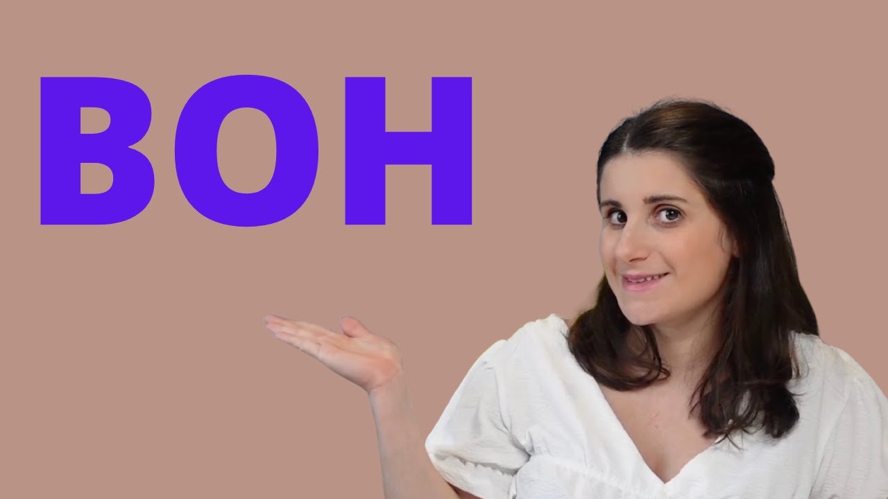 ITALIAN WORD of the week - BOH - explained - YouTube