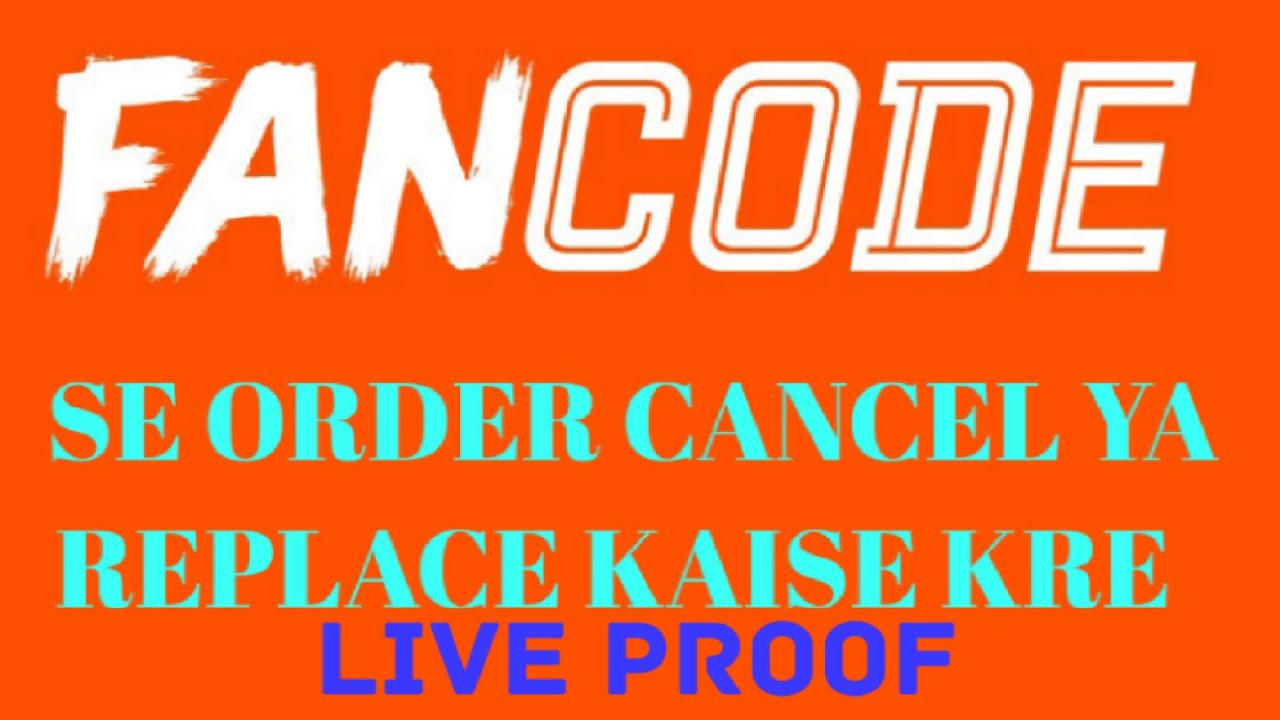 FAN CODE se aaye order ko replace ya return kaise kre|| Fan code ।। TECHNO SINGH - YouTube