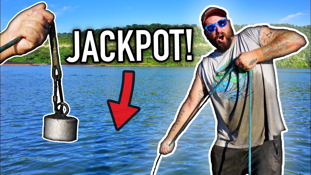 MAGNET FISHING a HAUNTED Bridge! - We Found the Magnet Fishing JACKPOT ...