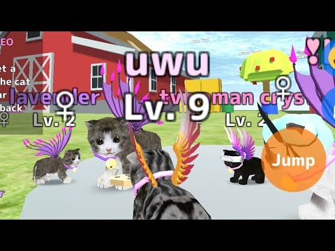Role-playing cat sim myan #11 baby lavender gets bullied - YouTube
