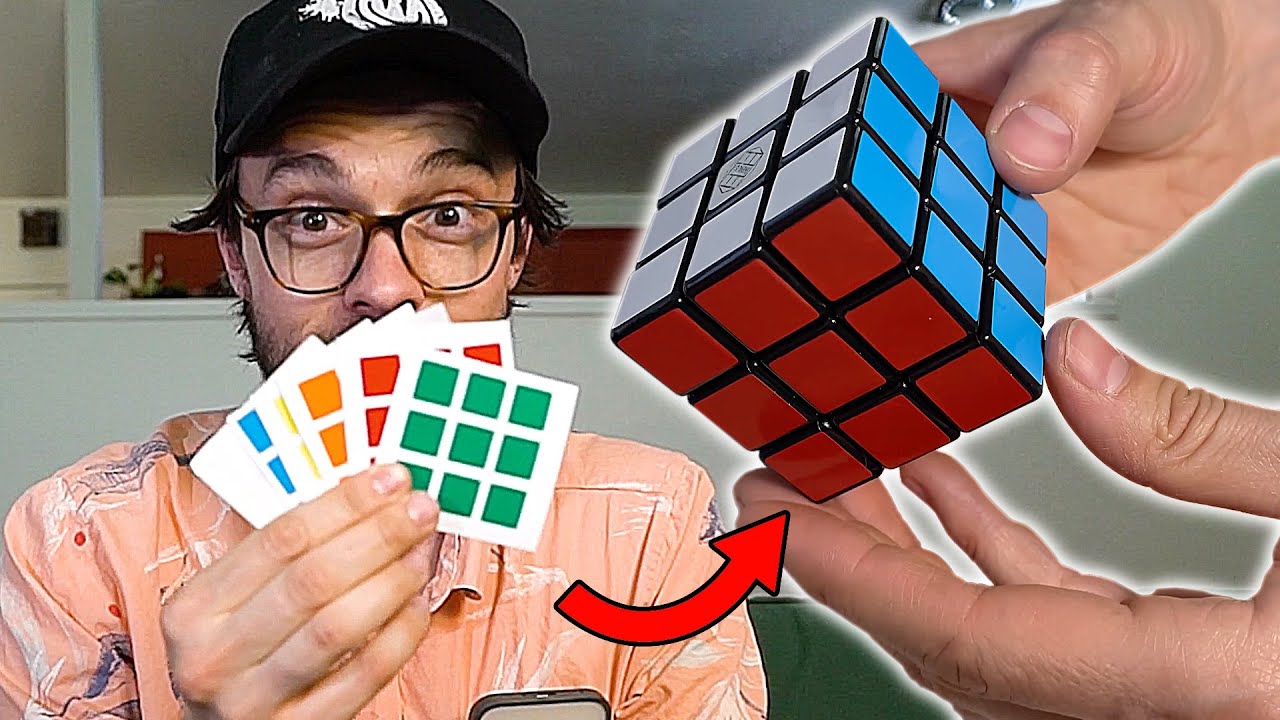 How to Make Rubik's Cube Stickers for ANY Puzzle! - YouTube