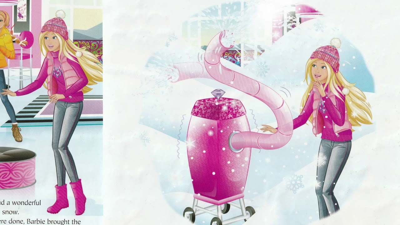 Barbie book SNOW MUCH FUN - YouTube