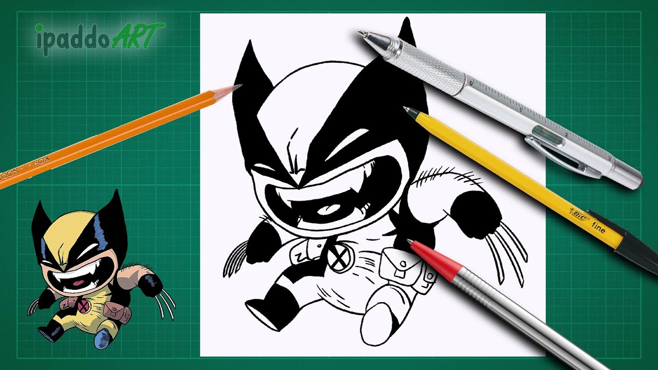 How to draw Wolverine | Logan | step by step drawing for kids - YouTube
