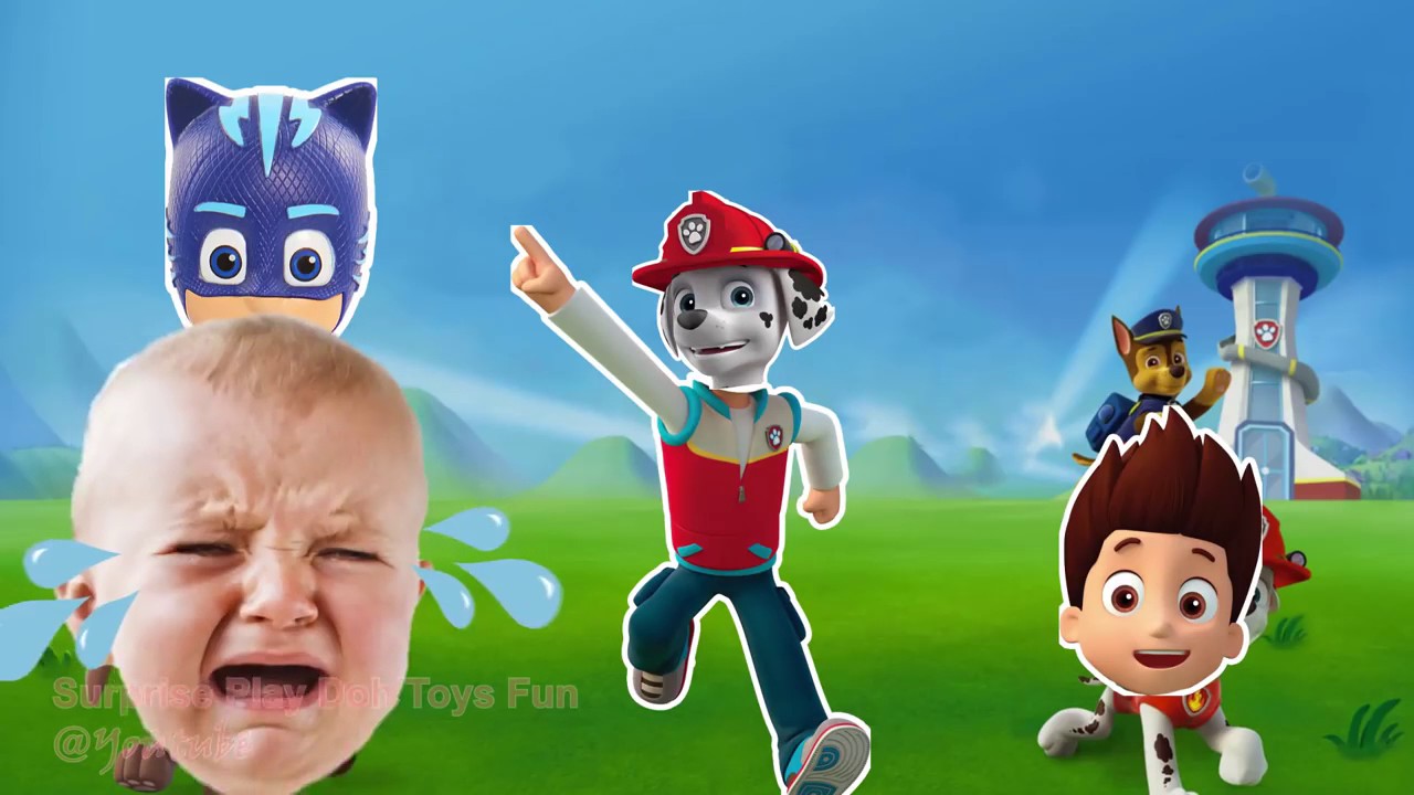 Wrong Heads Paw Patrol Ryder Marshell Dreamworks Trolls Pj Mask Cat Boy ...