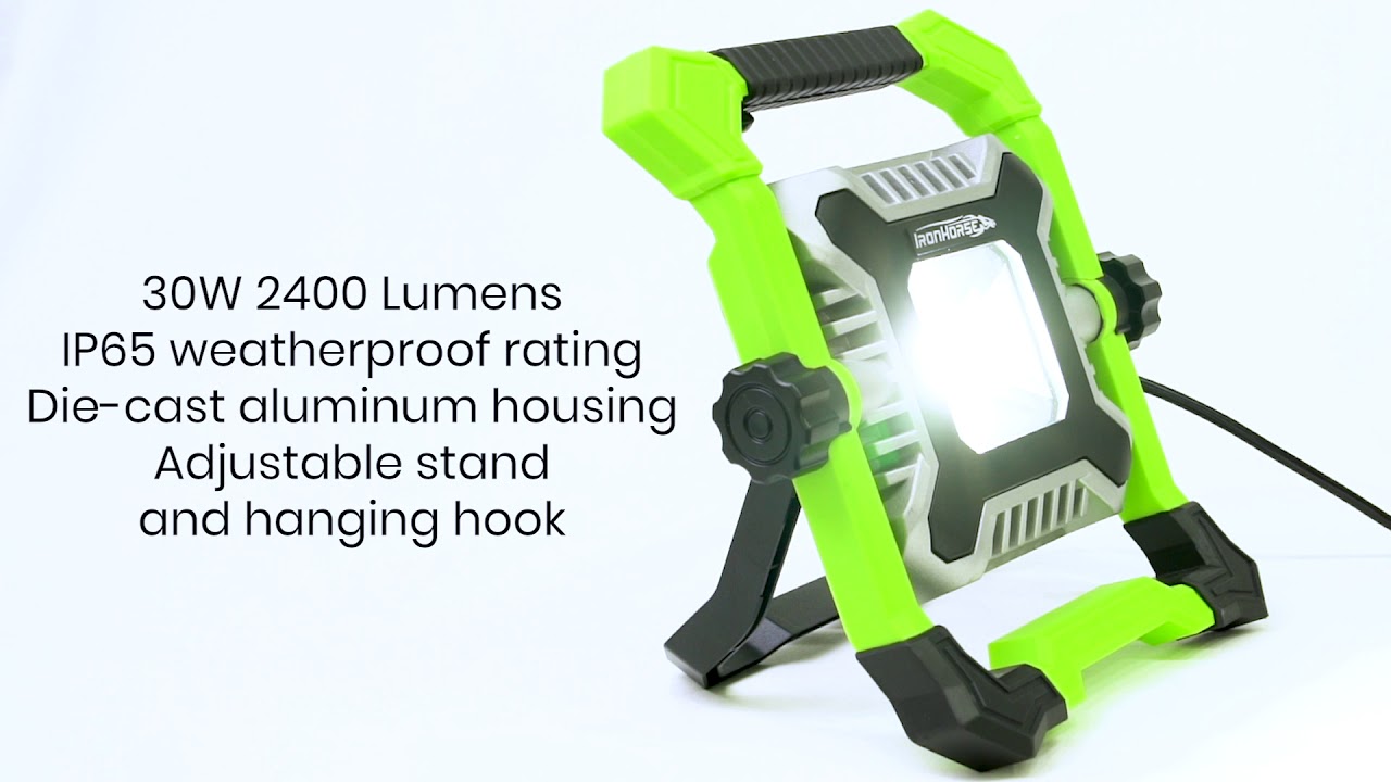 IronHorse 30W LED Work light - YouTube