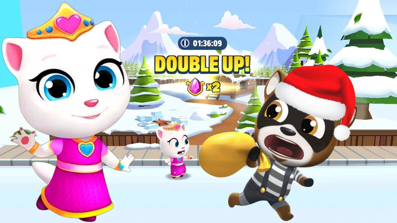 Talking Tom Gold Run () Princess Angela And Her Exciting Snow Trip With ...