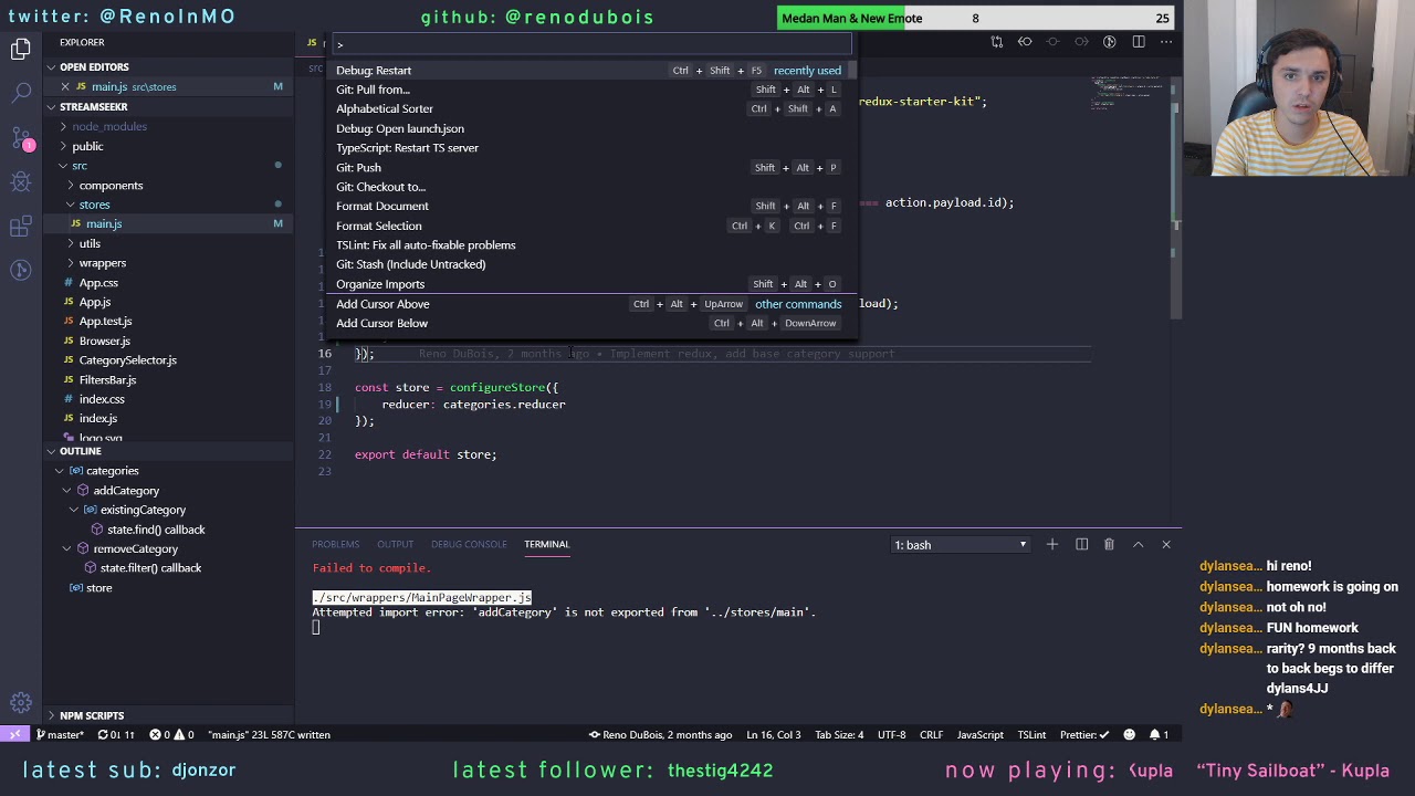 Stream Archive - 25 Sep 2019 (ReactJS Development, Twitch Stream ...