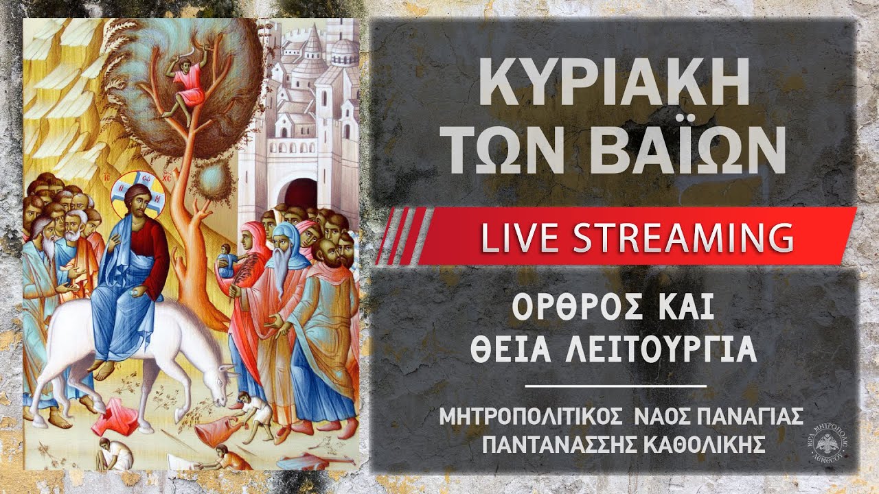 Κυριακή των Βαΐων | Μητροπολιτικός Ναός Παναγίας Παντανάσσης Καθολικής ...
