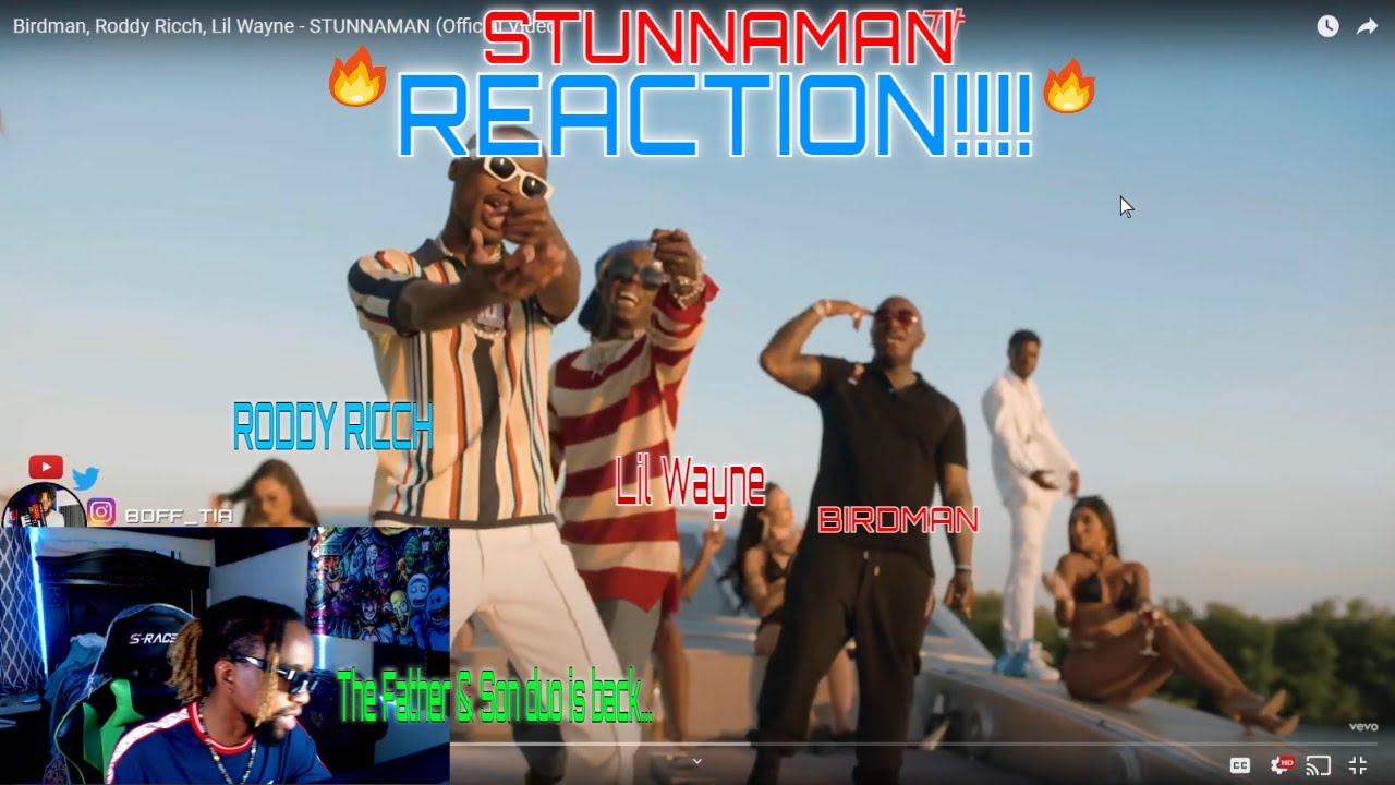 Roddy Ricch, Lil Wayne, Birdman - STUNNAMAN (Official Video) | REACTION ...