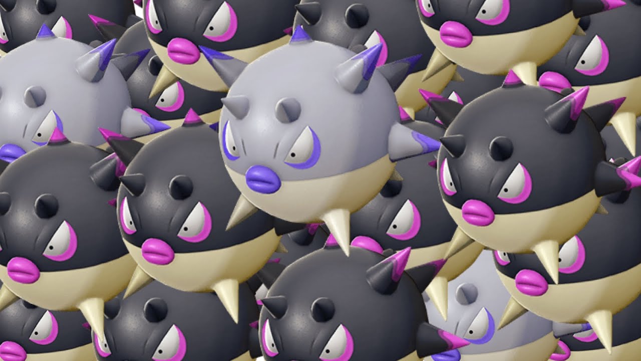 3 SHINY QWILFISH, 1 SINGLE OUTBREAK! - Shiny Pokemon Clips - YouTube