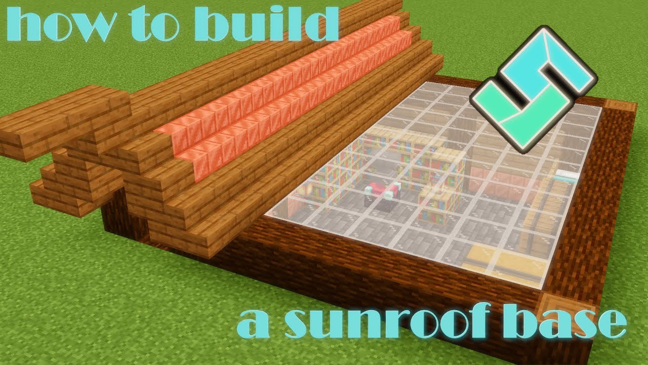 How To Build A Underground Sunroof Base In Minecraft 1.17 - YouTube