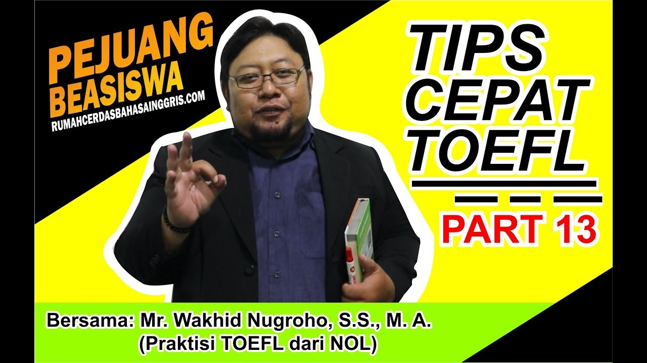 TIPS 13 I Solusi Cepat Mengerjakan TOEFL 085831468064 YouTube tips-13-i-solusi-cepat-mengerjakan-toefl-085831468064-youtube