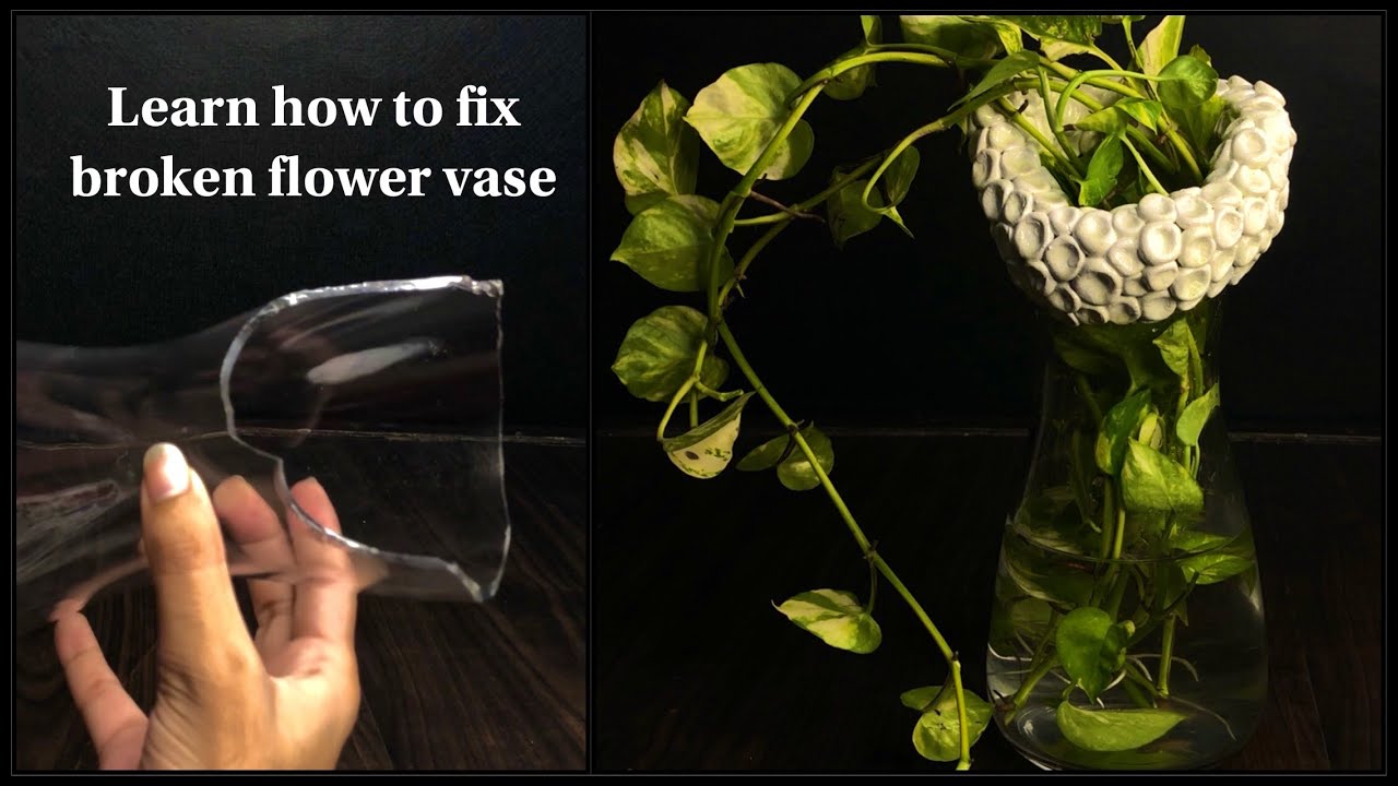 Diy How to fix broken vase 🏺 easily - YouTube