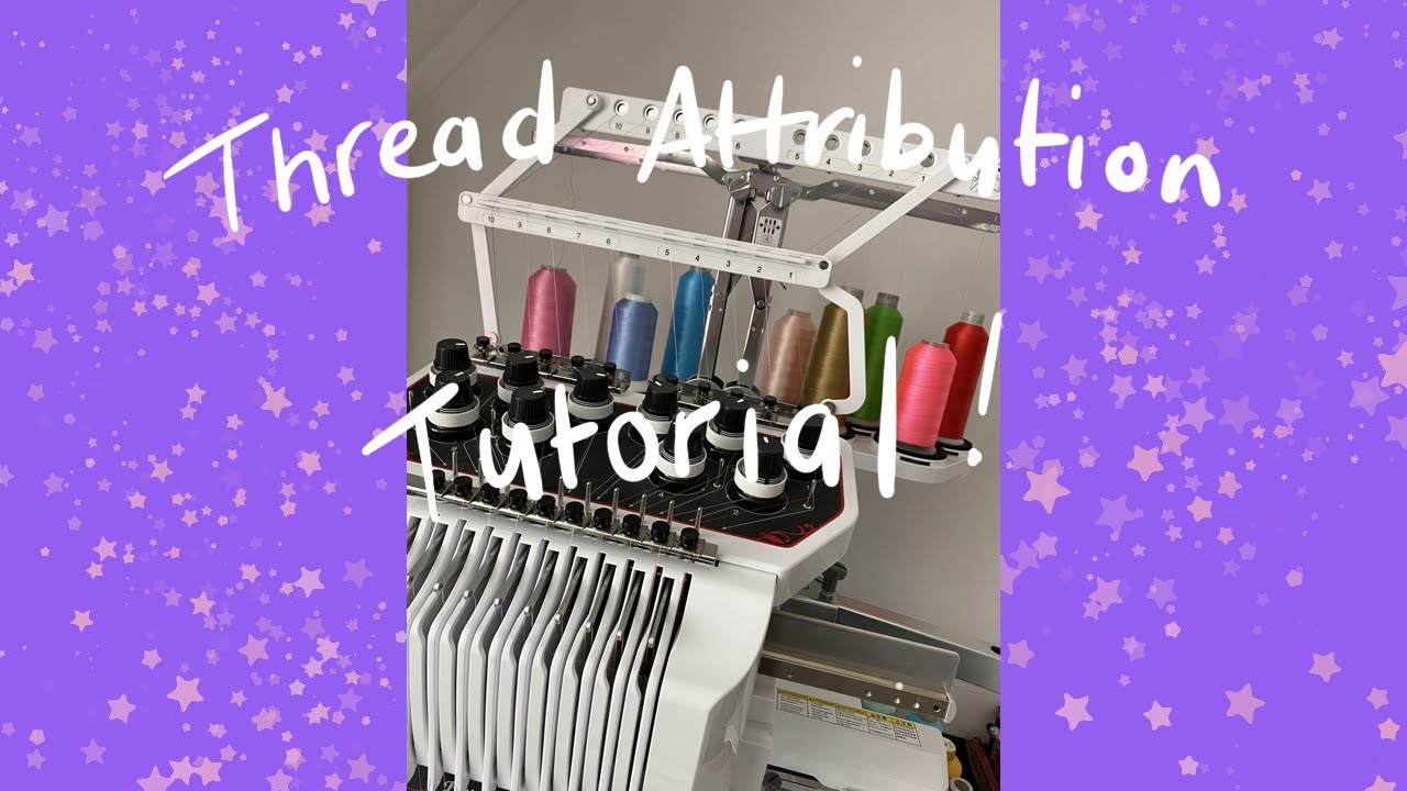 How to match your threads to your embroidery machines computer. Thread ...