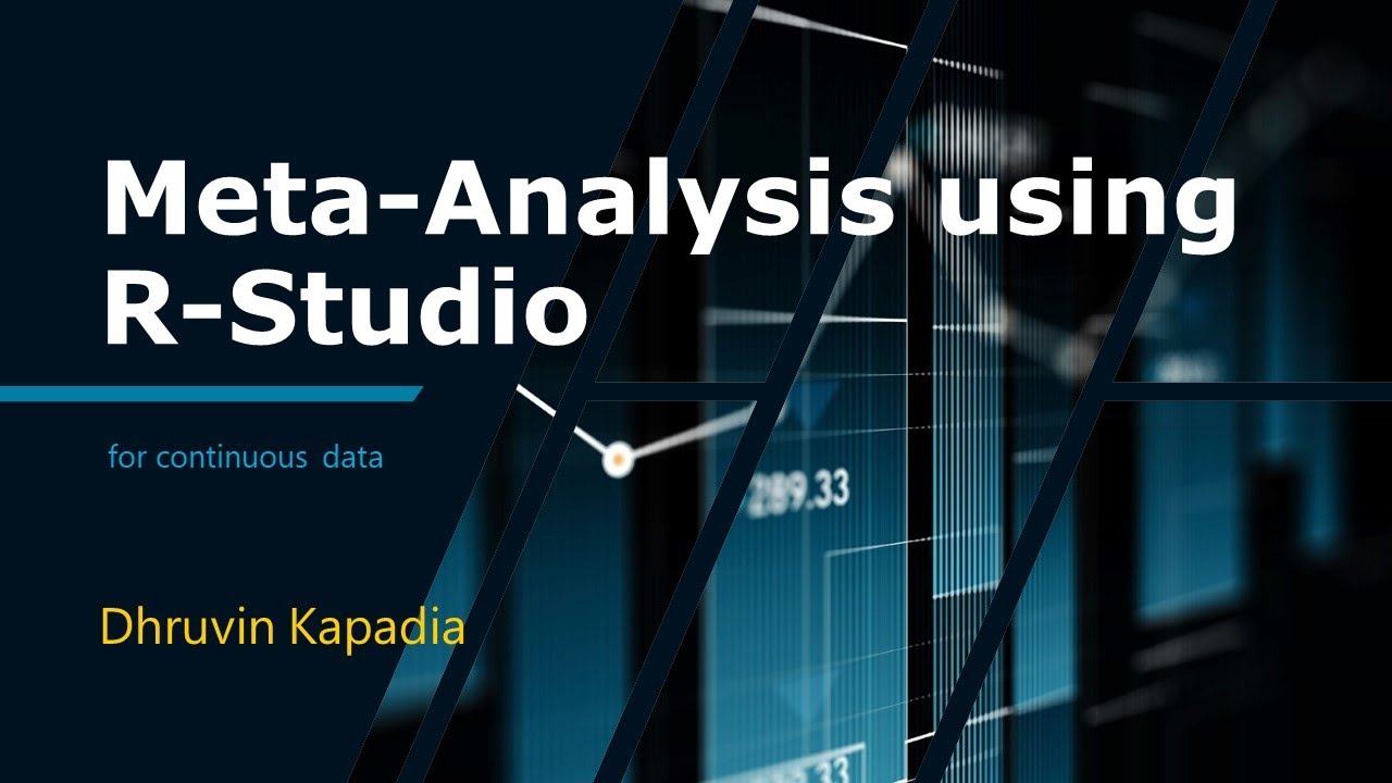 Meta analysis using R-Studio (Continuous Variables) - YouTube