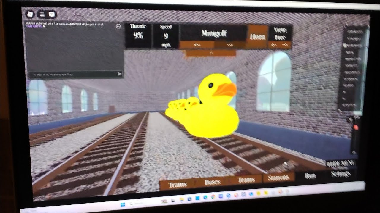 Driving The Duck Tram In The Roblox Game Steam Era - YouTube