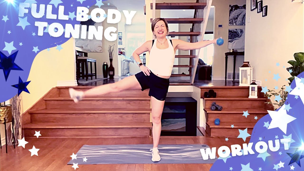 Body Toning Full body workout | with dumbbells - YouTube