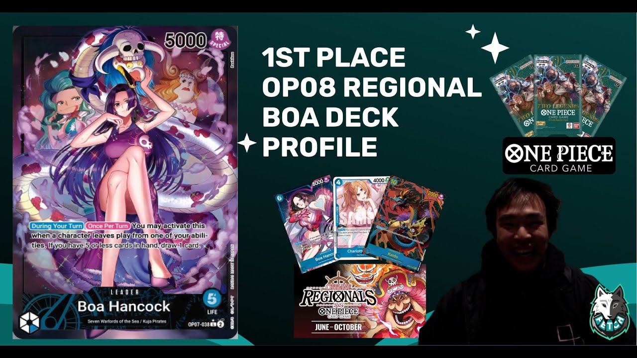 1st Place Boa Deck Profile | OP08 NZ Regional | One Piece TCG - YouTube