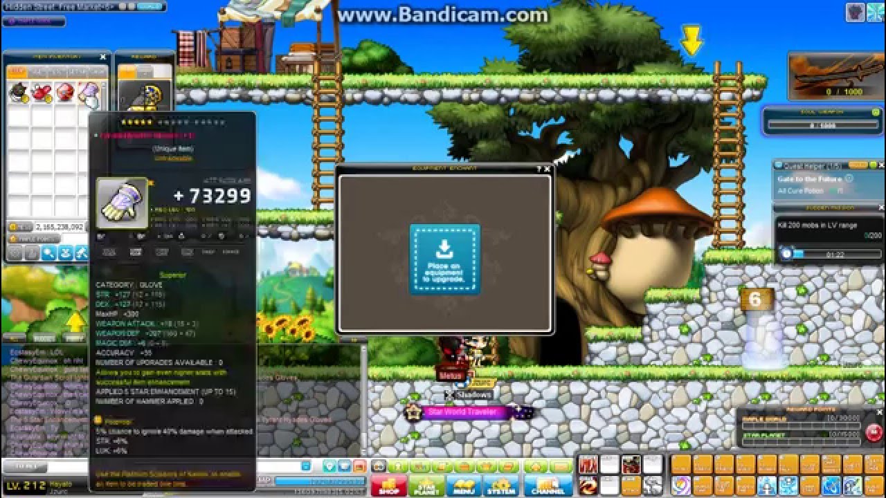 [GMS] Maplestory tyrant gloves I LOVE STAR FORCE - YouTube