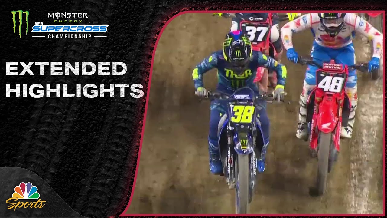 Supercross 2024 EXTENDED HIGHLIGHTS: Round 10 in Indianapolis | 3/16/24 ...
