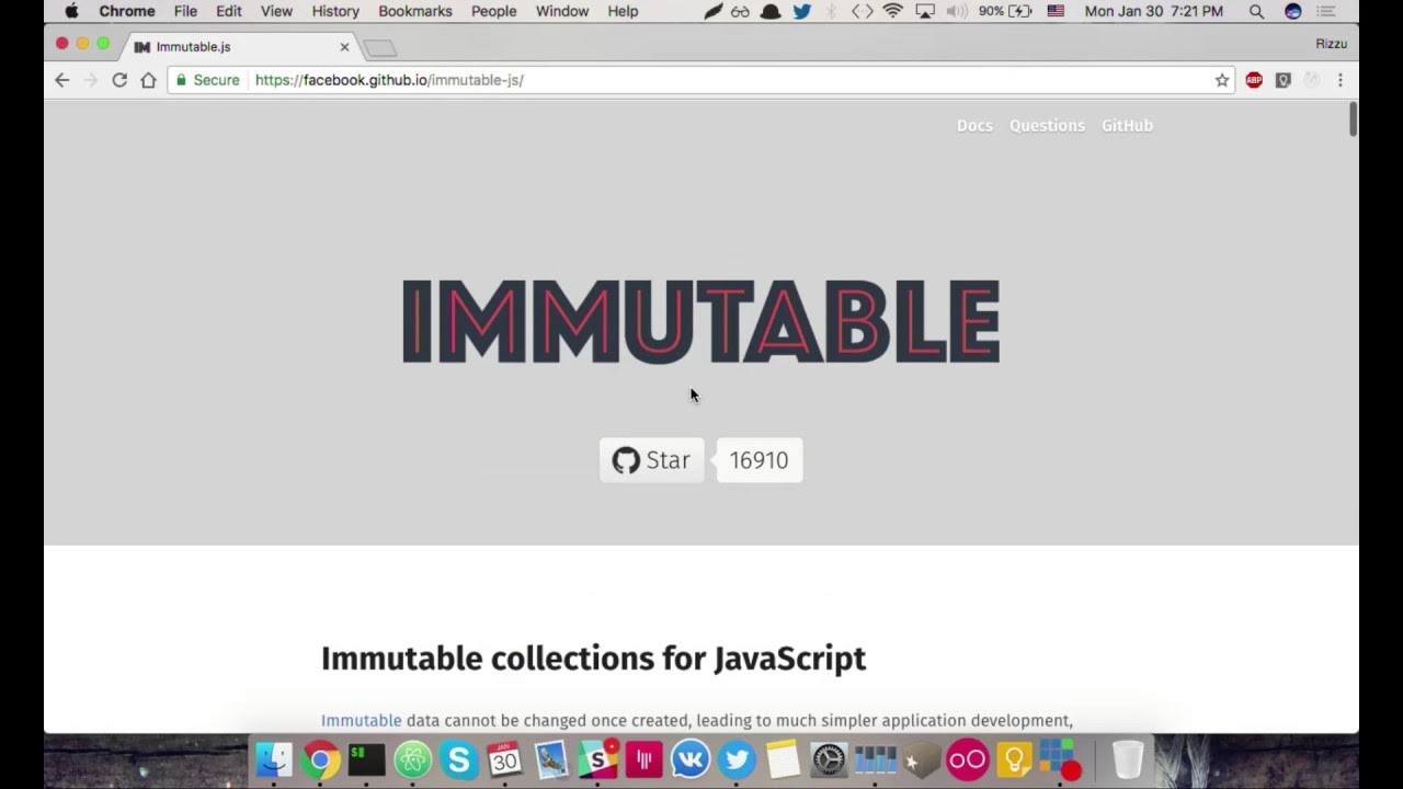 Lecture#41. ReactJS. Immutable. - YouTube