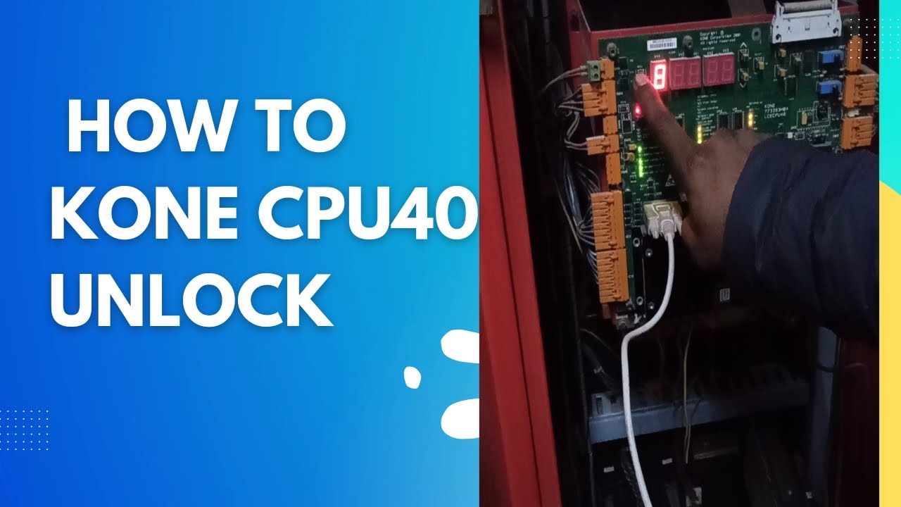 how to unlock kone CPU-40 COMPLETE DETAILS IN this video simple and ...