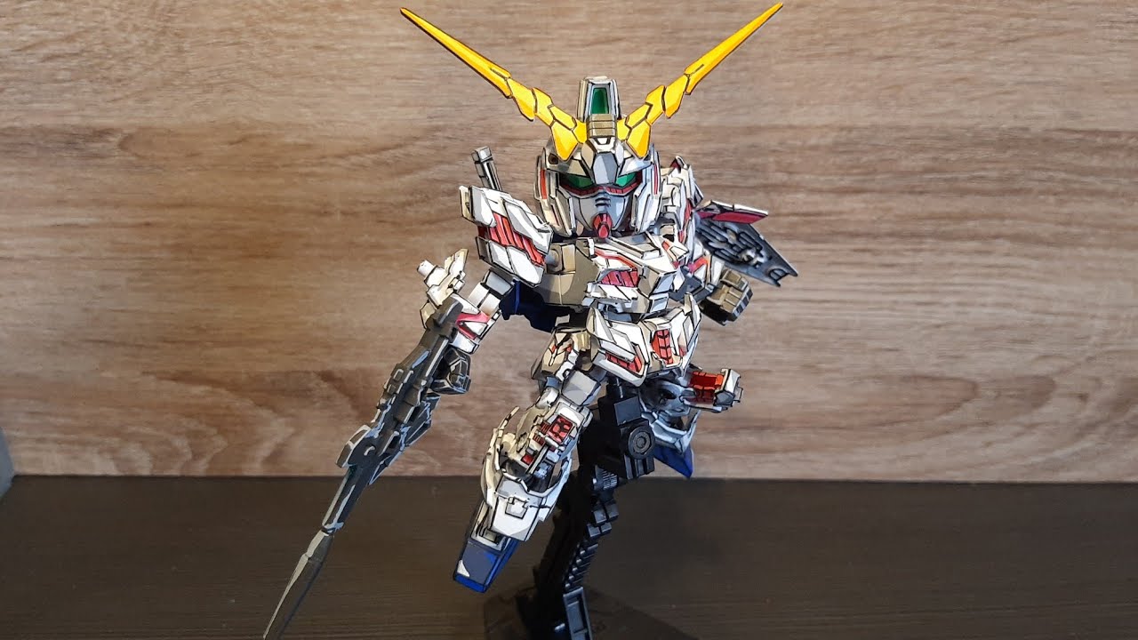 cell shading using markers feat SDCS Unicorn gundam (full/final) - YouTube