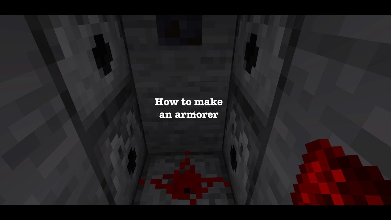 How to make an armorer in MINECRAFT - YouTube