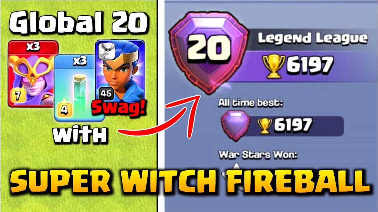 Reached Global 20 in LEGENDS with FIREBALL SUPER WITCH | Live Recorded ...