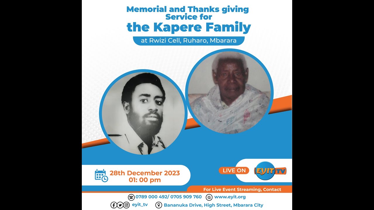 Memorial and thanks giving service for the family of Kapere - YouTube