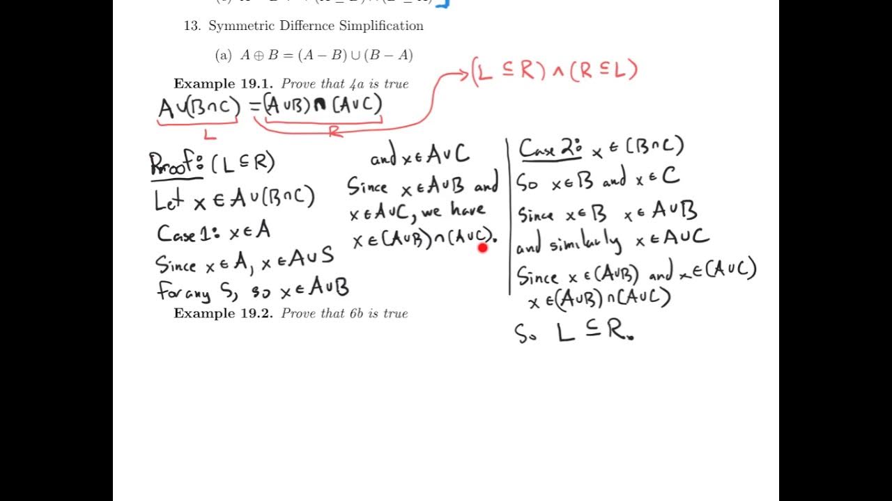 19 Properties of Set Operations - YouTube