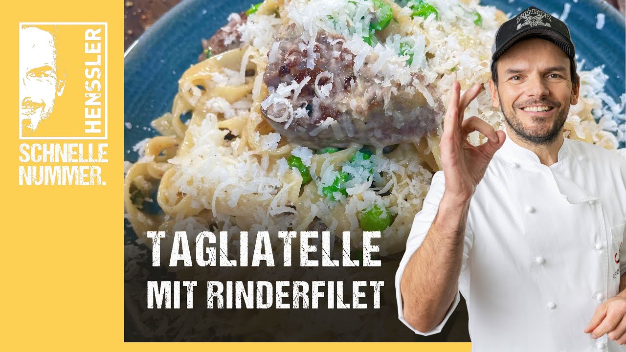 Schnelles Tagliatelle mit Rinderfiletspitzen Rezept von Steffen ...