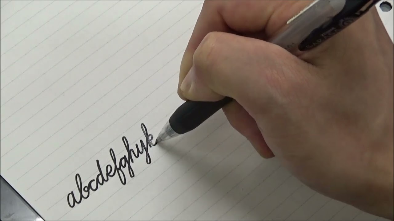 One stroke cursive handwriting | Neat and clean | English Calligraphy ...