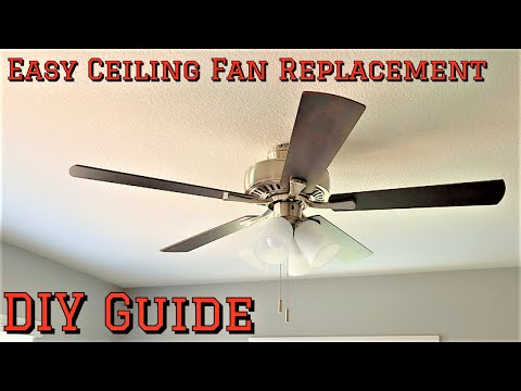 How To Remove Ceiling Fan And Replace With Light Fixture