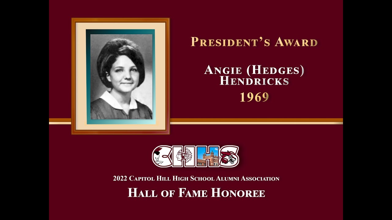 Angie (Hedges) Hendricks President's Award CHHS Alumni Hall of Fame ...