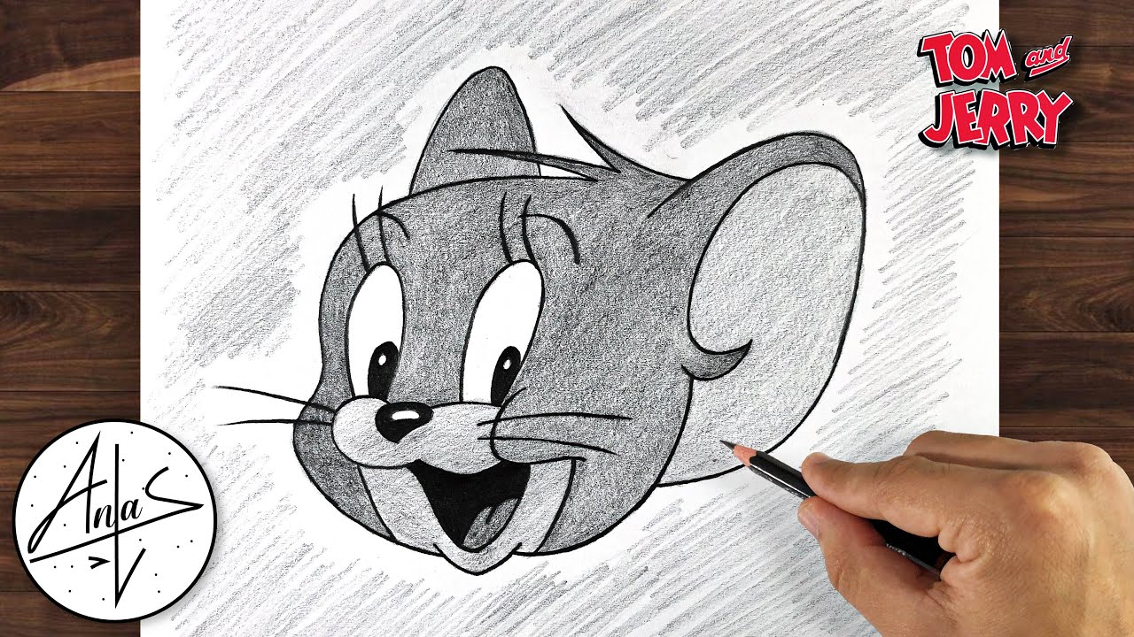 How To Draw Jerry The Mouse | Tom & Jerry Drawing Tutorial - YouTube