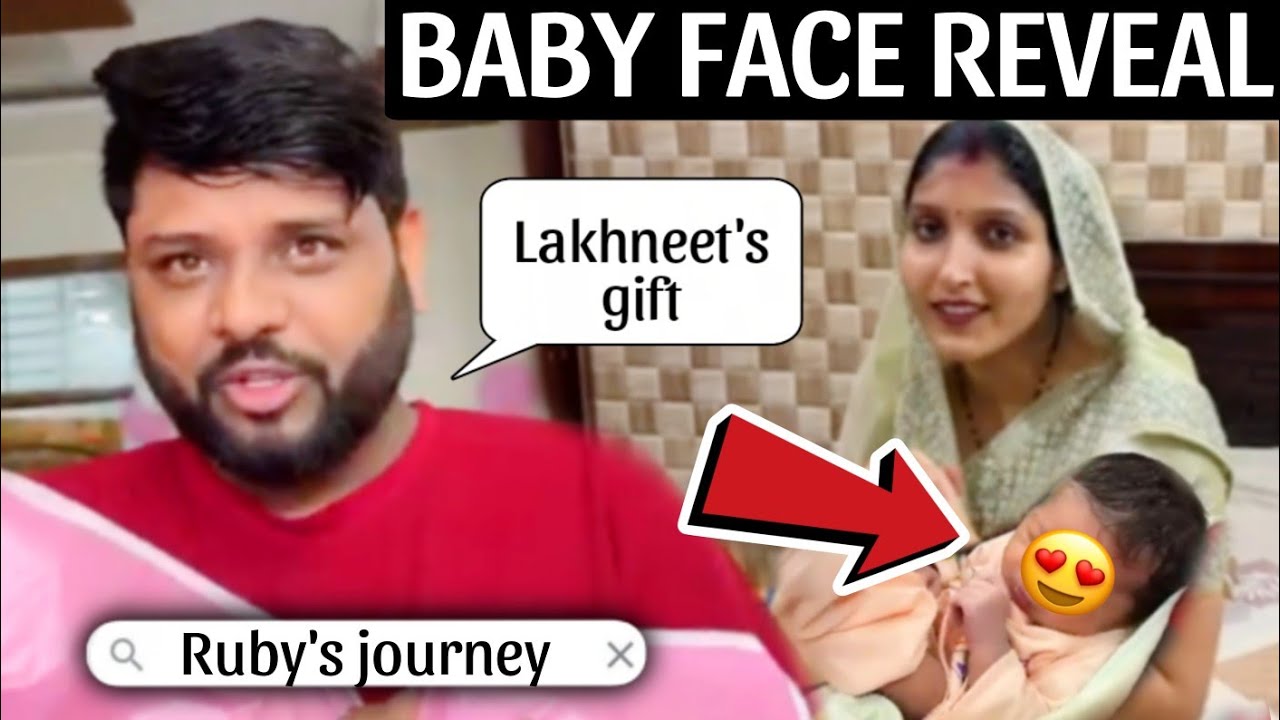 Ruby's journey baby face reveal: श्वेता और आकाश जी की बेबी का फेस रिवेल। #lakhneetvlogs - YouTube