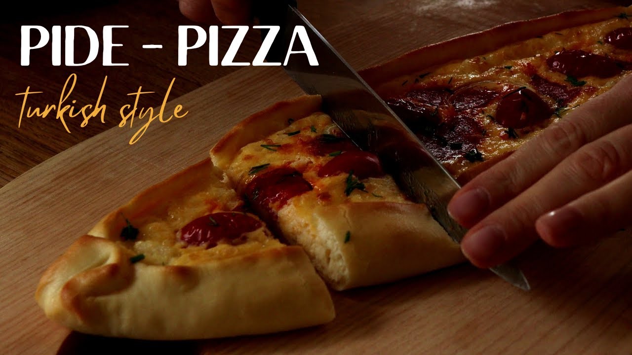 Golden Pide Delight: Salami, Onion, and Tomato Perfection #pizzalicious ...