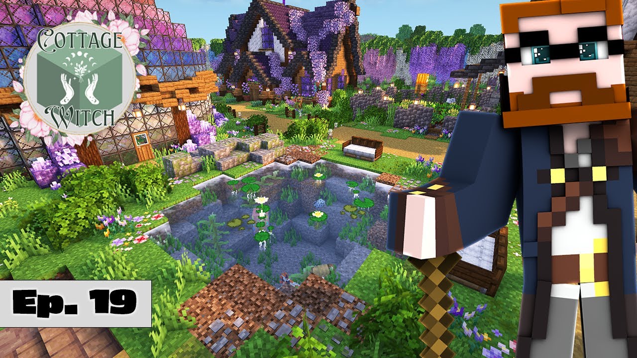Landscape Transformation 🌳 Cottage Witch Modded Minecraft - Episode 19 ...