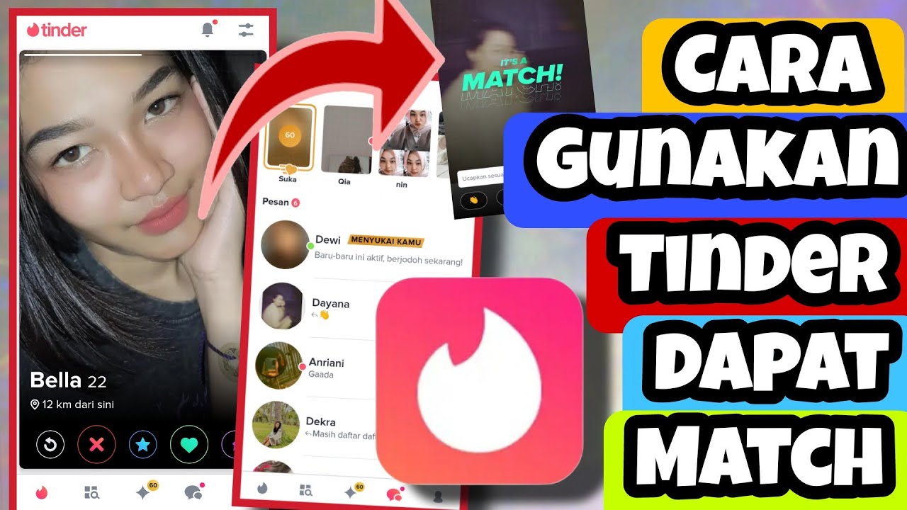 Cara Dapat Match Di Tinder gratis || Cara Menggunakan Aplikasi Tinder ...