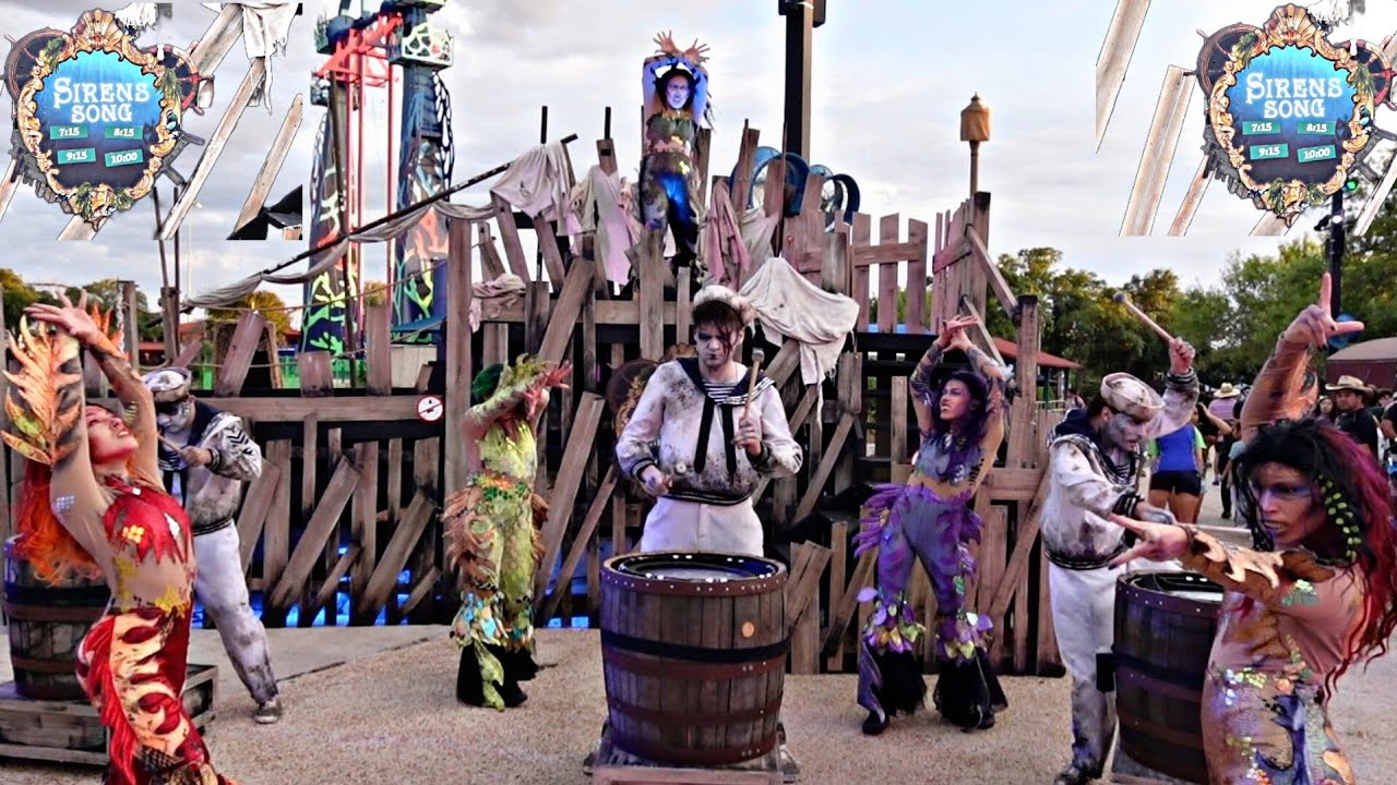 Siren's Song FULL SHOW - Howl-O-Scream 2023 SeaWorld San Antonio - YouTube