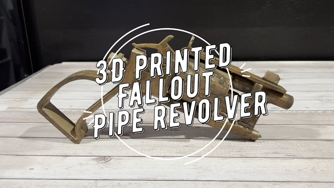 3D printing Fallout Pipe revolver, 3d printed prop gun on ender 3 S1 ...