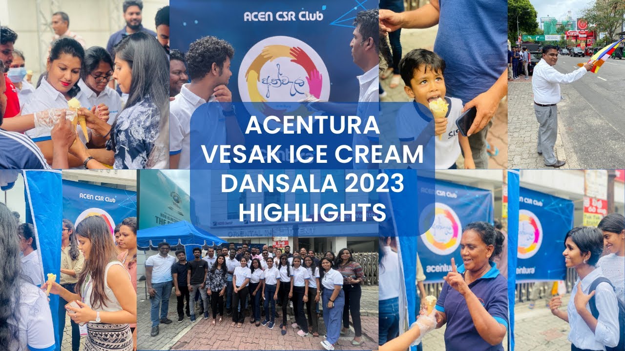 Acentura Vesak Ice Cream Dansala 2023 Highlights - YouTube