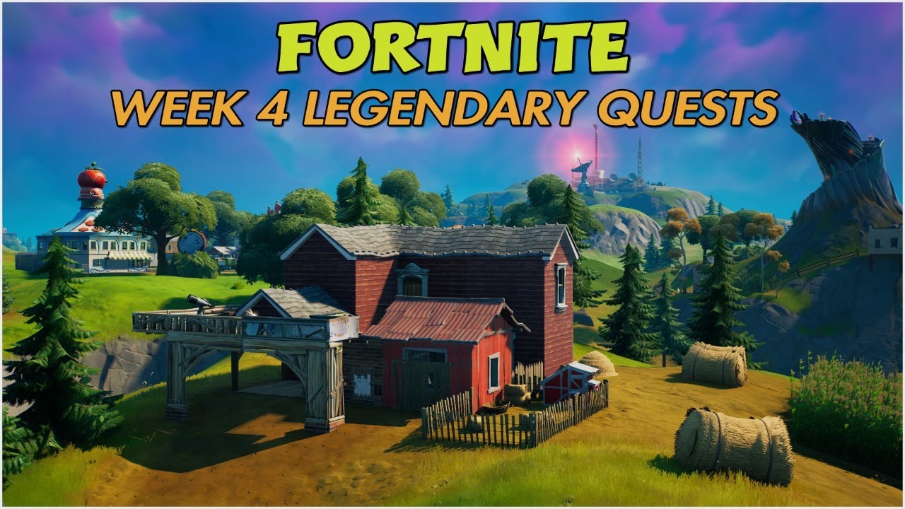 Fortnite , Week 4 Legendary Quests Live with Ian-No1-M - YouTube
