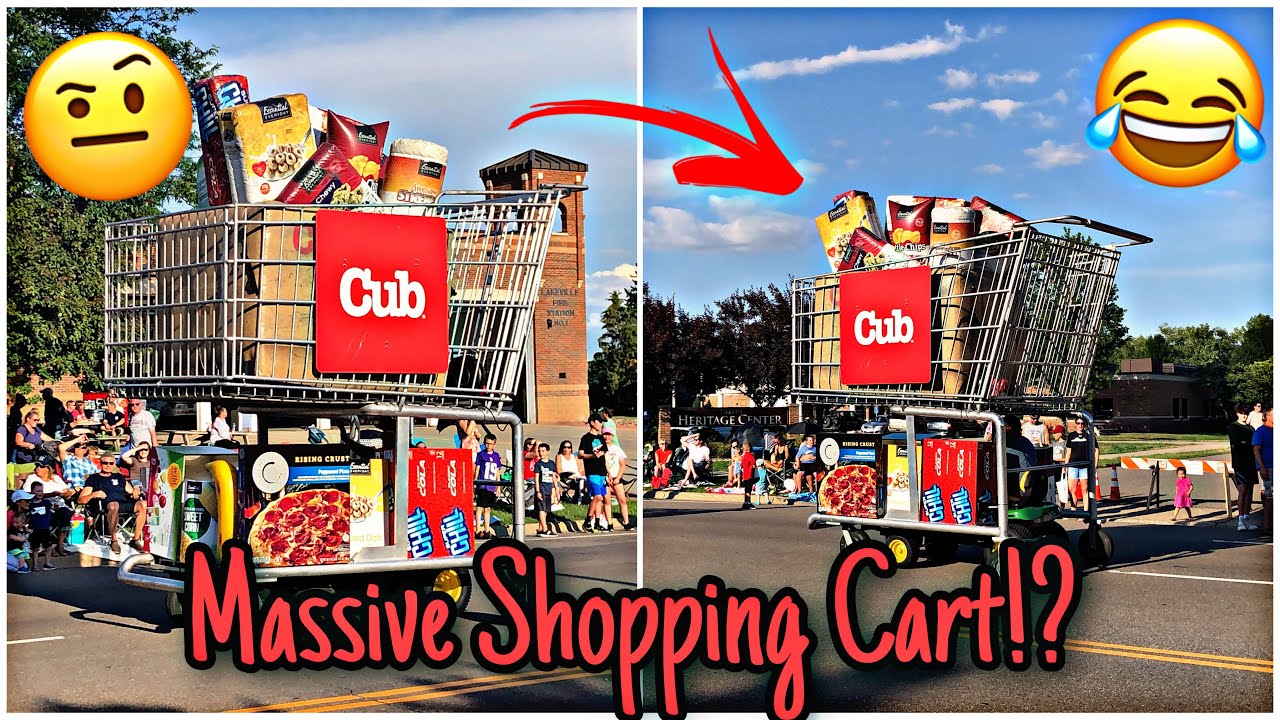 MASSIVE DRIVABLE SHOPPING CART!! - YouTube