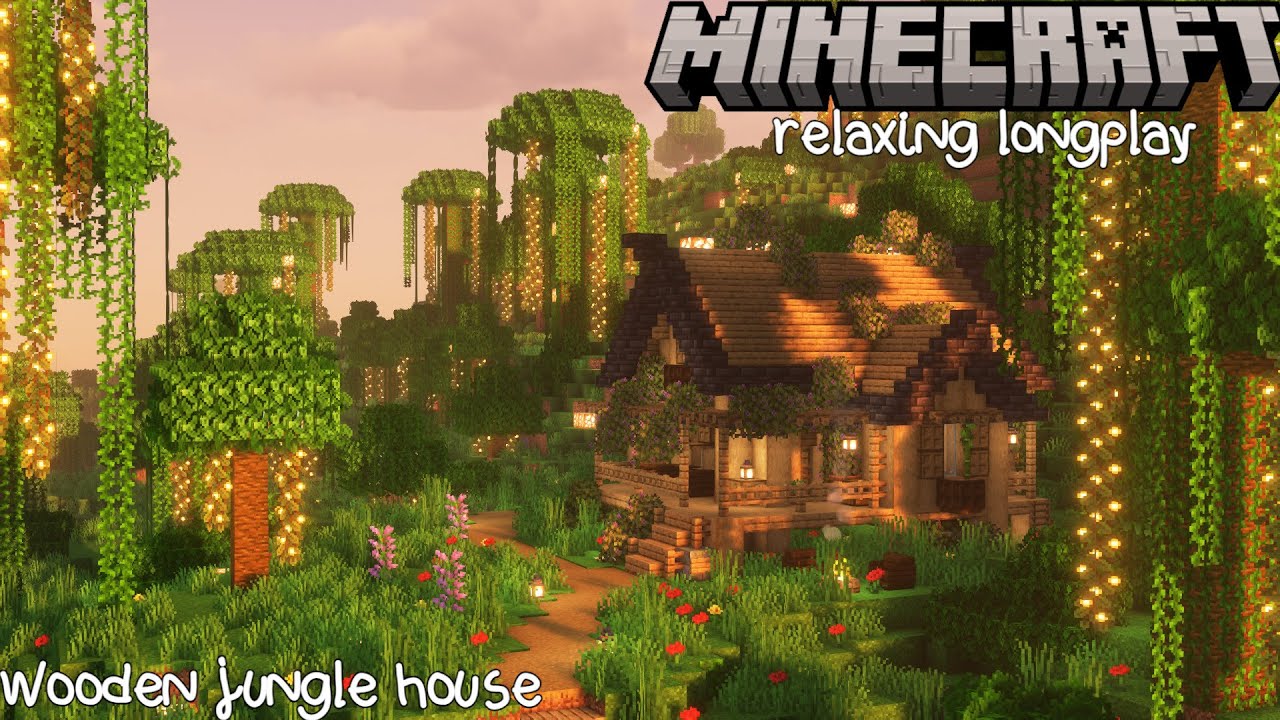 Wooden Jungle House - Minecraft Relaxing Longplay (No Commentary) - YouTube