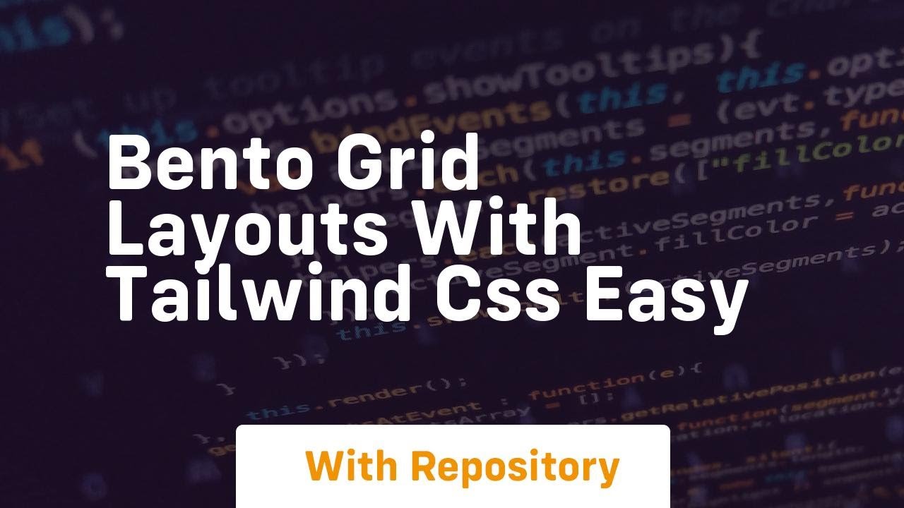 bento grid layouts with tailwind css easy - YouTube