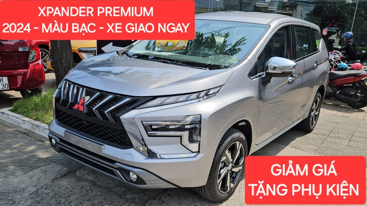 Xpander Premium 2024 màu Xám Bạc sẵn xe giao ngay • Giảm tiền mặt & Phụ ...